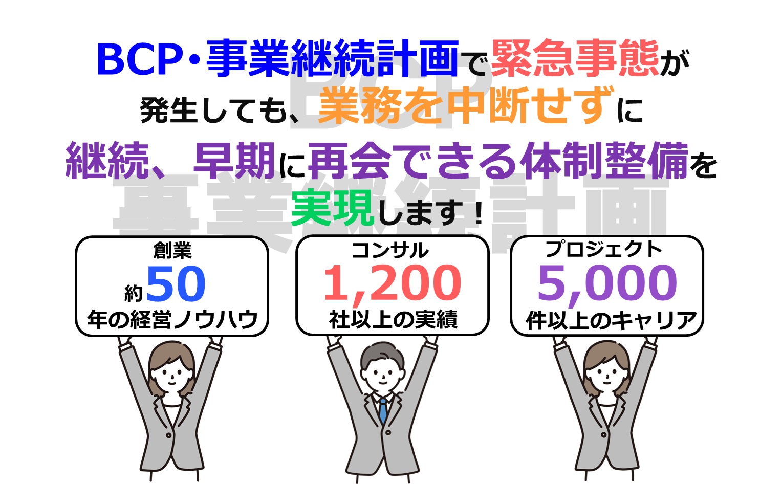 BCP･事業継続計画とは･･･ BCP･事業継続計画で緊急事態時も、業務を中断せず、継続･早期再開できる体制整備を支援！ | 株式会社エヌ ...